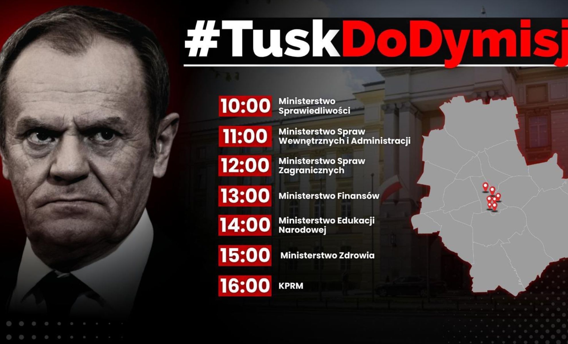 Rusza akcja "Tusk do dymisji". PiS przez cały dzień będzie punktował koalicję 13 grudnia